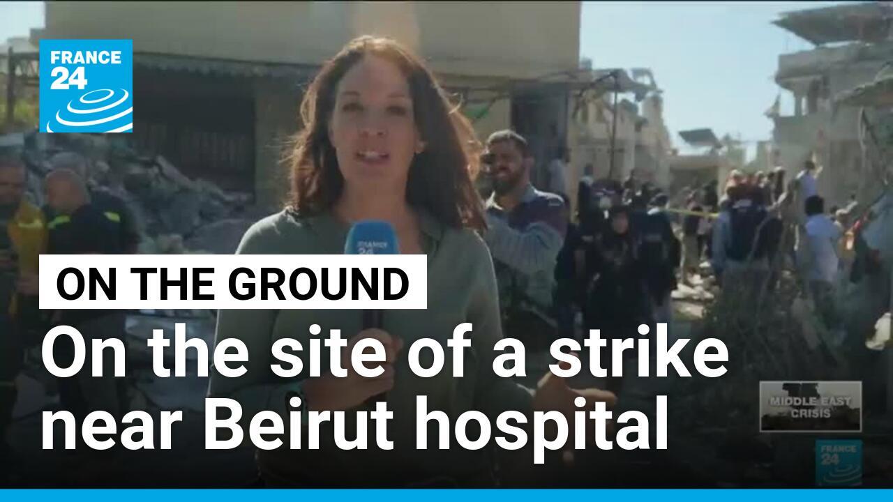On the ground: Four children among 18 killed after Israeli strike near Beirut hospital - France 24